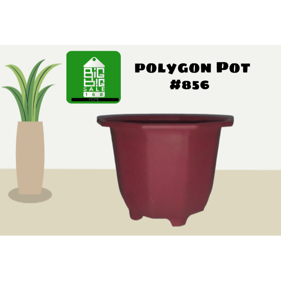 XXL Polygon Pot 10" Plastic Plant Pot / Makapal / Murang Paso / Thick ...