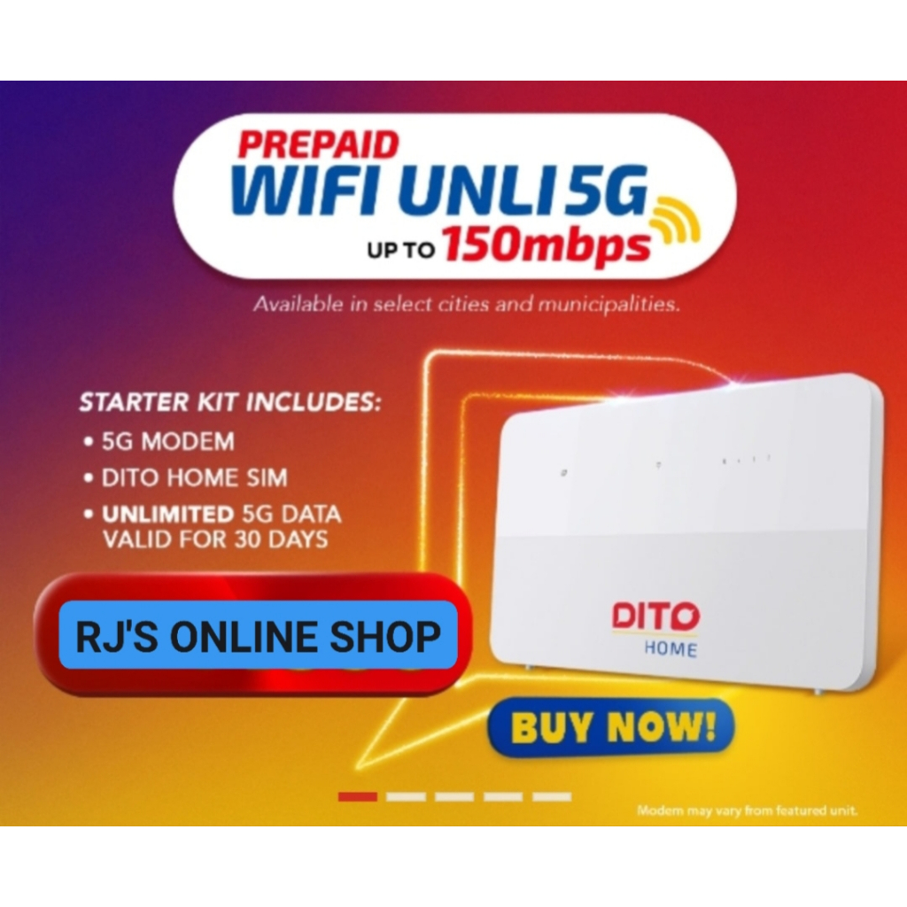 5G DITO HOME PREPAID WIFI 5G CPE 5 SE MODEL H151-370 BRANDNEW AND ...