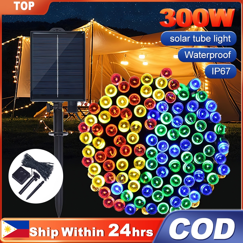 solar strip light led 32M outdoor waterproof RGB warm lamp for Car ...