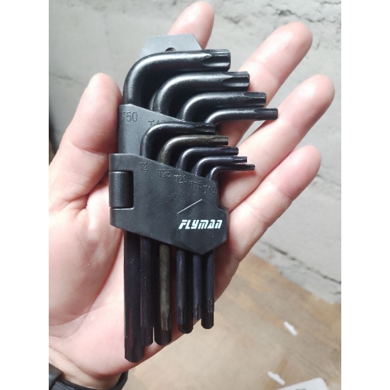 FLYMAN Allen Wrench set small Star type heavy duty brand New item ...