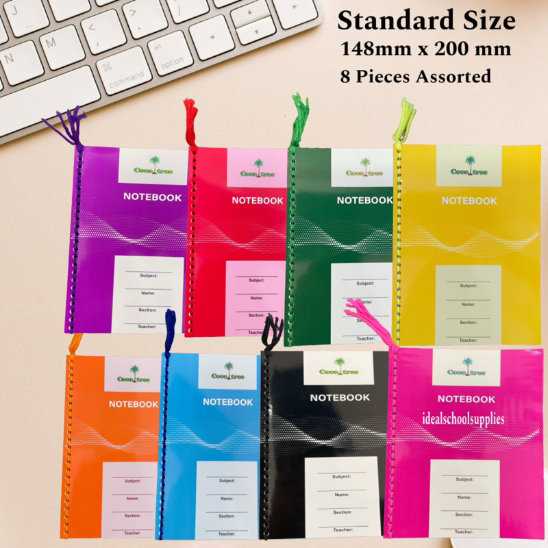 Yarn Notebook Grade-5,6,7,8,9,10 Senior High 8 pcs Assorted Standard ...