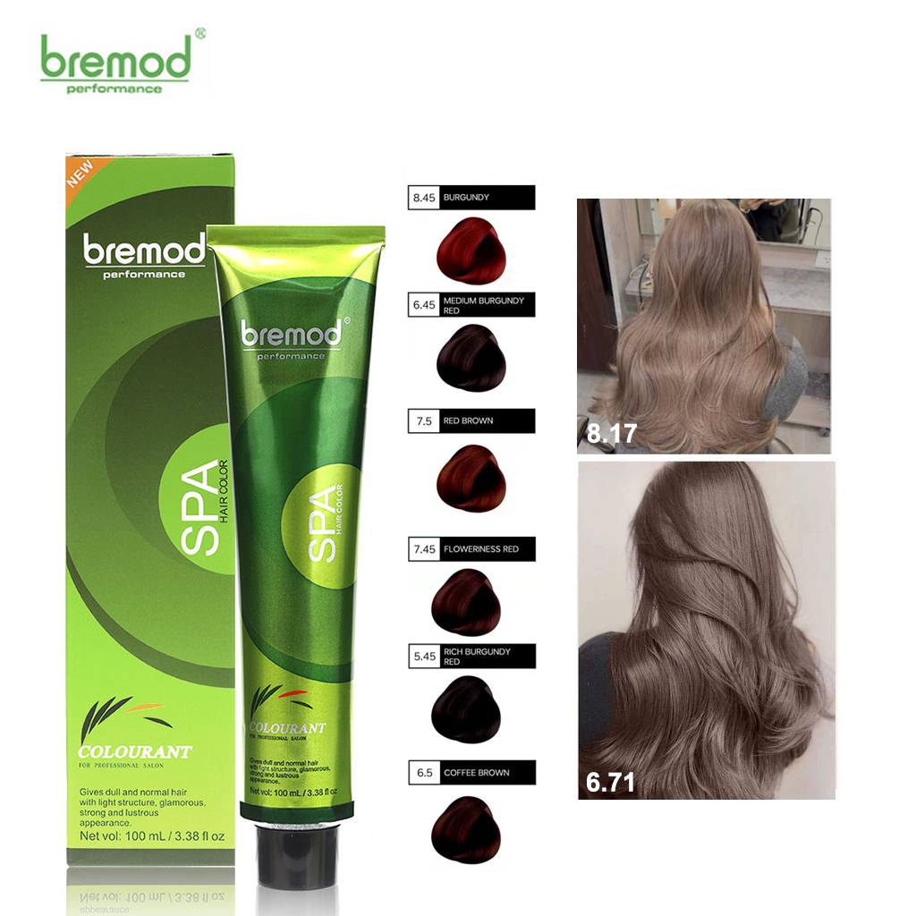 Bremod Hair Color BR-R301 (Copper, Red, Burgundy, Purple, Mahogany ect ...