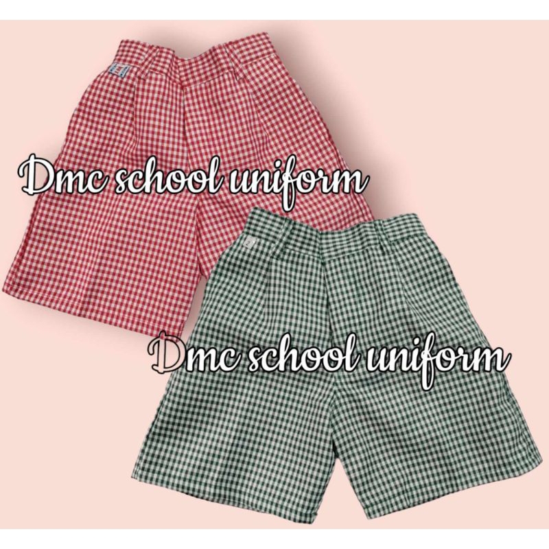 Kinder Short Checkerd School Uniform | Shopee Philippines