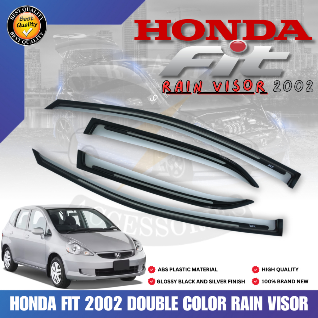 CPA RAIN VISOR For HONDA FIT 2002 DOUBLE COLOR (7548) | Shopee Philippines