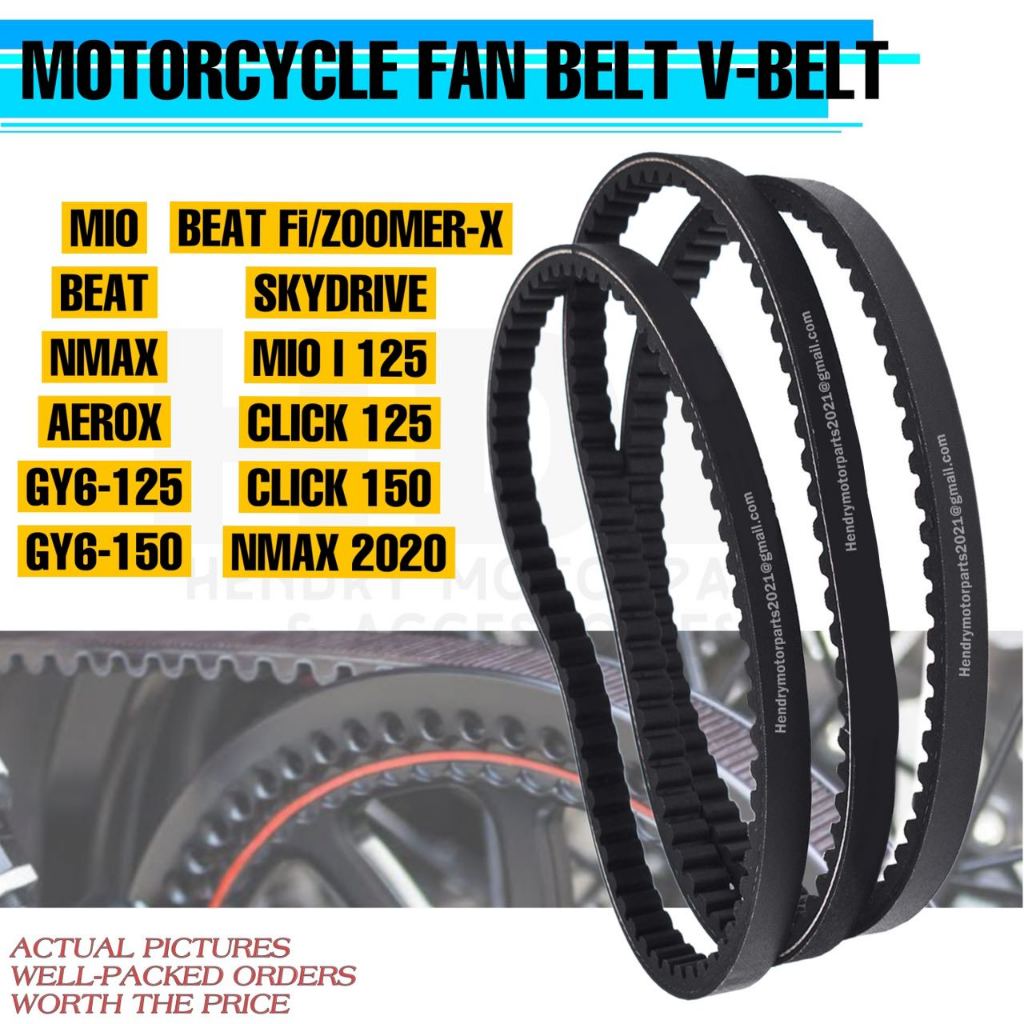 HDR Fan Belt / Pump Belt / V Belt For Motorcycle ( GY6 MIO SKYDRIVE ...