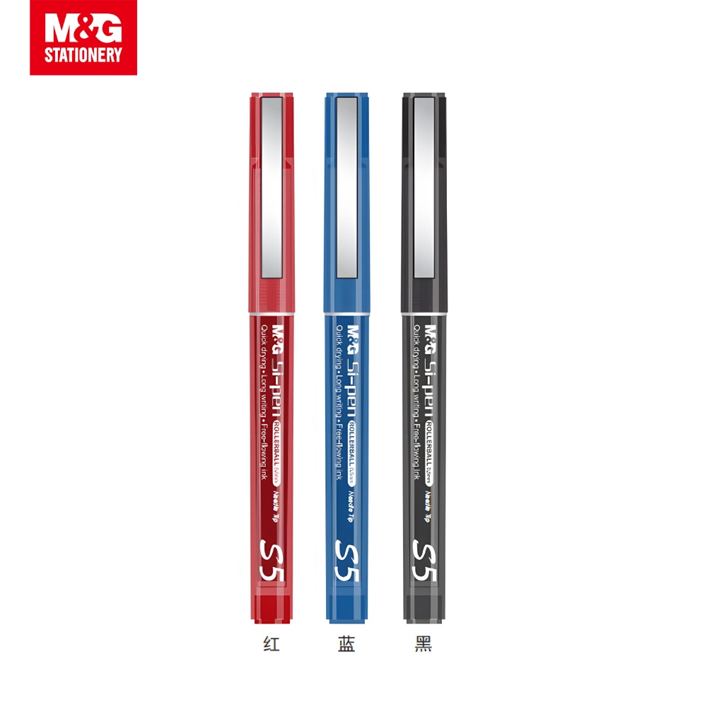 M&G Si-Pen S5 Long Writing Liquid Rollerball Pen 0.5mm (ARP41871 ...