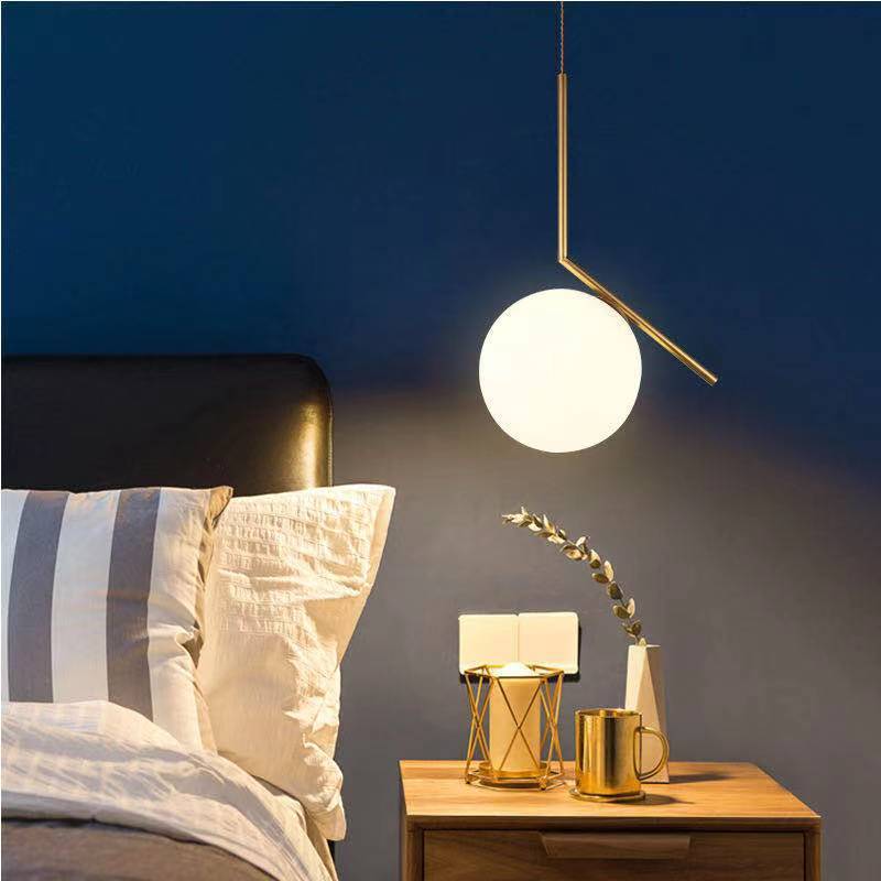 ENG_Lighting Minimalist Bedside Chandelier Bedroom Background Hanging ...