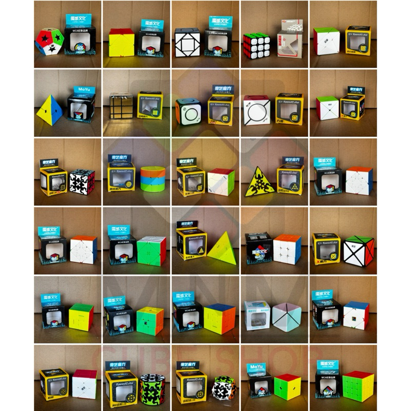 MnMCS MoYu 2x2 3x3 4x4 ivy skewb pyraminx square mirror gear fluffy ...