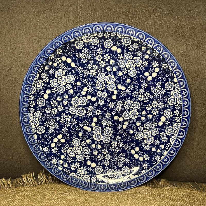 Blue Decorative Plate | Shopee Philippines