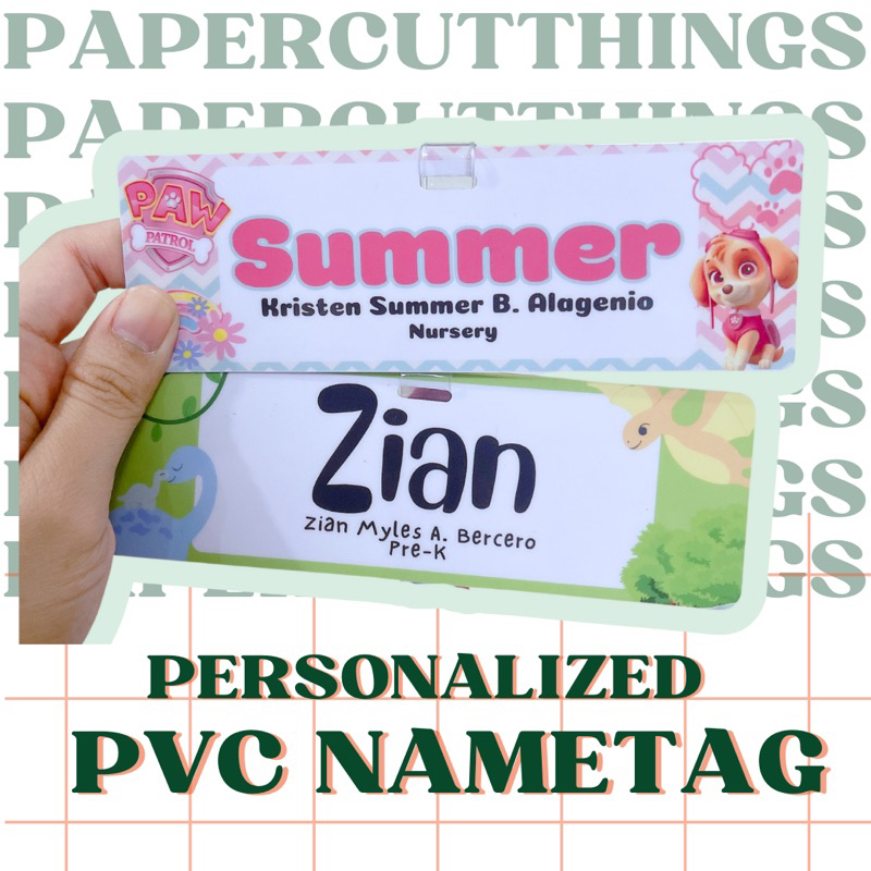 PERSONALIZED PVC NAMETAG / BAG TAG/ ID | Shopee Philippines