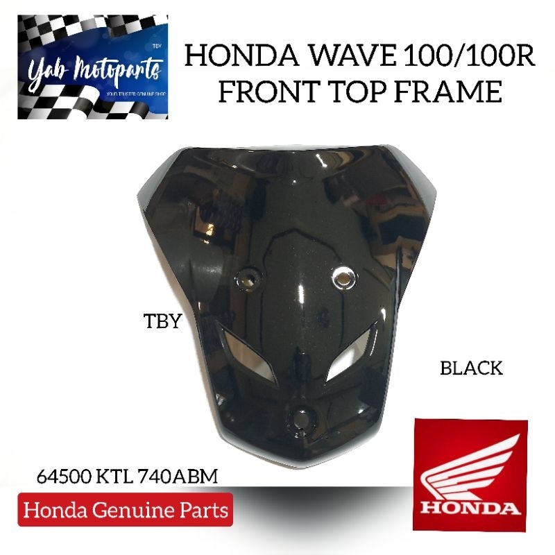Honda Wave 100/100R Genuine Orinal Front Top Frame Cover Glossy Black ...