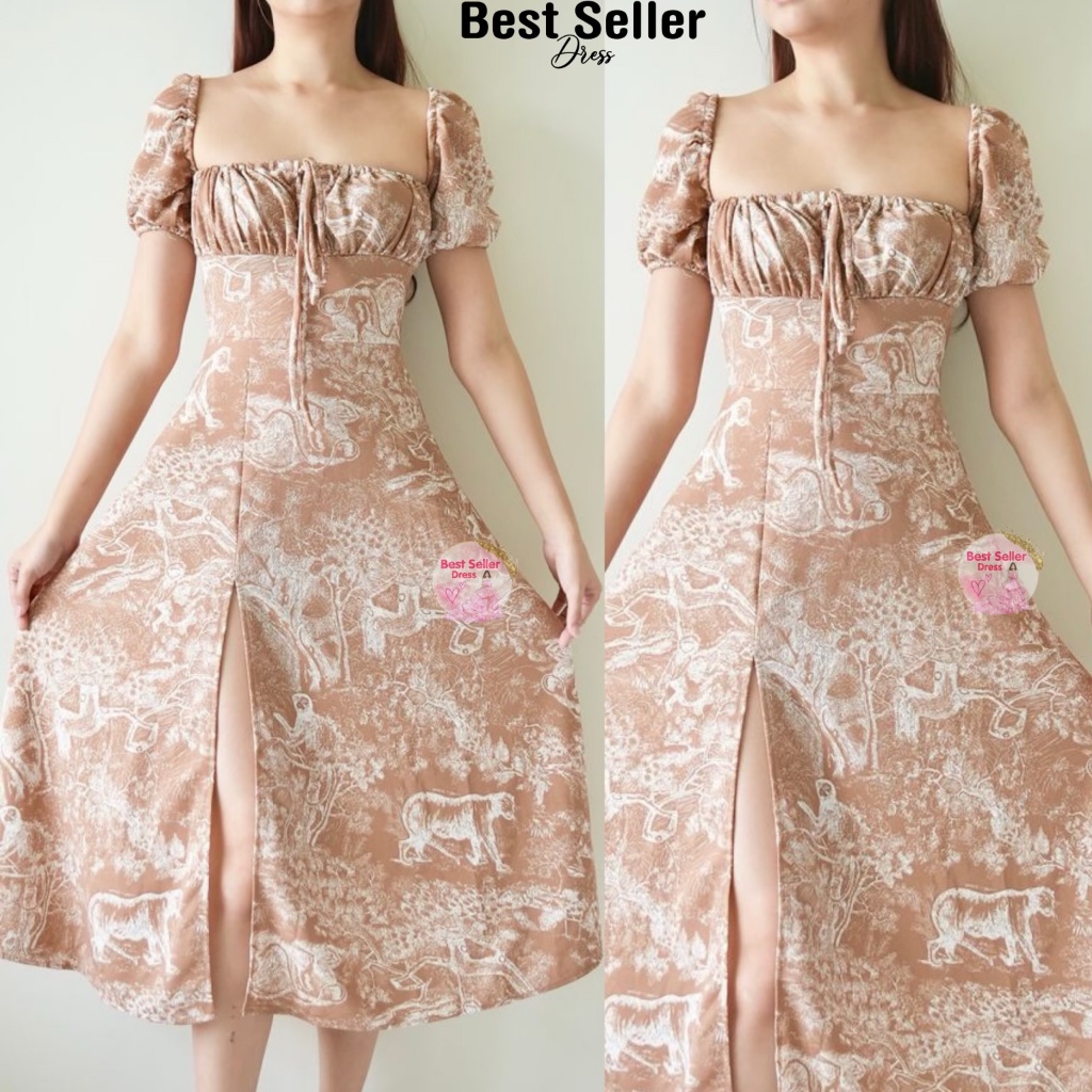 BSD Best Seller Jasmine (S-XXL) Puff Sleeves Maxi Dress (BEST SELLER ...