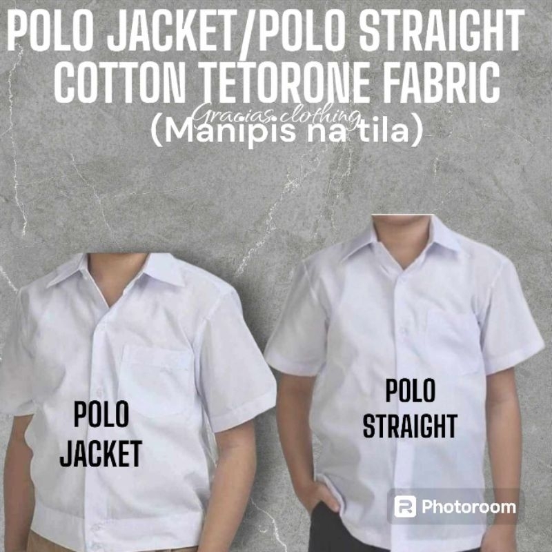 POLO STRAIGHT COTTON TETORON/ POLO JACKET COTTON TETORON/ COTTON ...