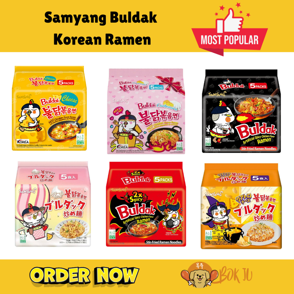 Samyang Buldak Multipack 5 pcs. Korean Stir-Fry Ramen | Shopee Philippines