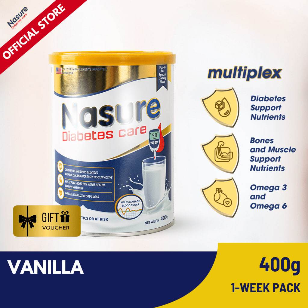 (BUY 1 GET 1) Nasure milk for diabetic original 400g/800g | Shopee ...