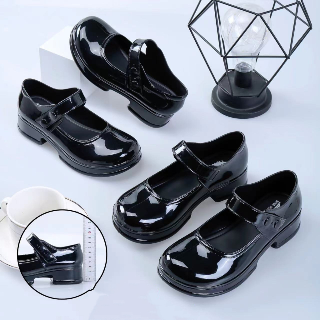 new girls' black shoes/student shoes/children's shoes | Shopee Philippines