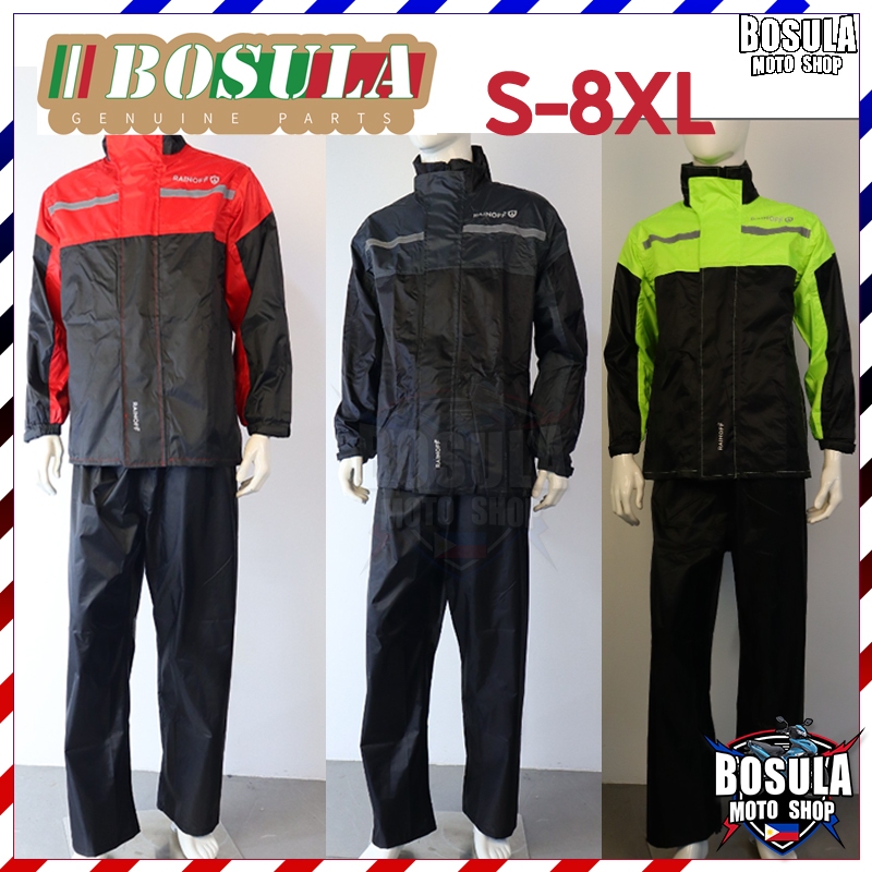RAINOFF Green/Red/Black/Grey Raincoat S-8XL Suit Rainproof Universal ...