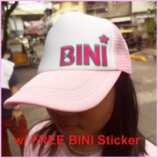 BINI Group P Pop Baseball Net Trucker Mesh Cap Hat Trend Trending ...