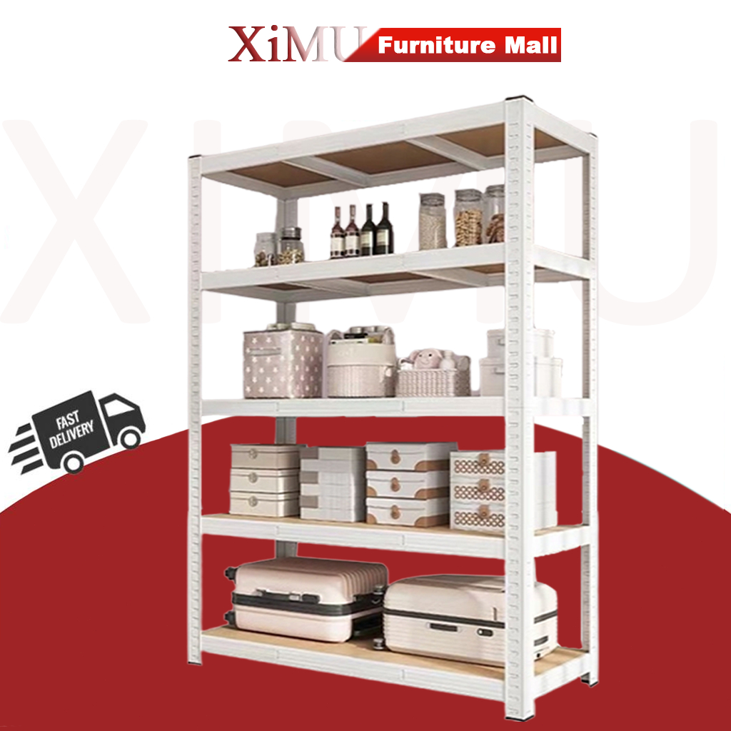 Multipurpose adjustable storage rack kitchen store metal shelf iron ...