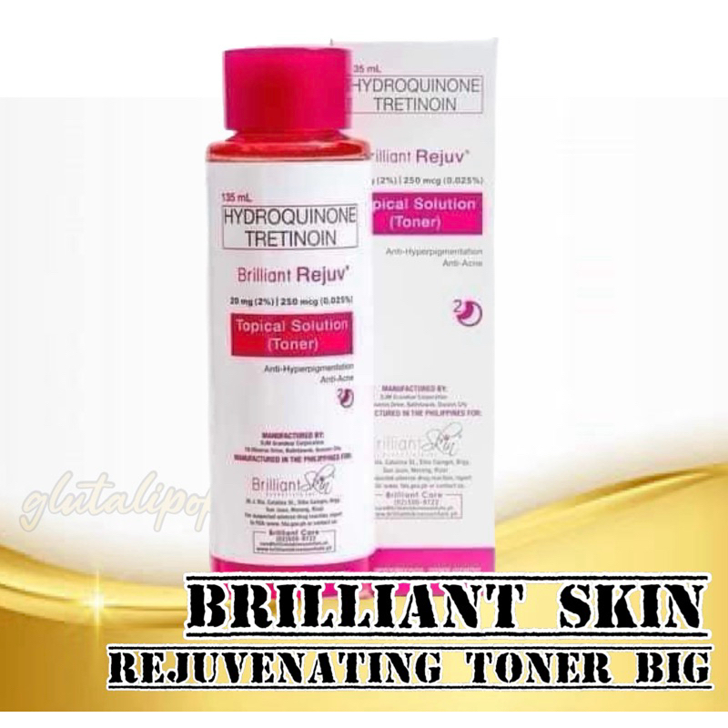 AUTHENTIC Brilliant Skin REJUVENATING BIG TONER 135ml Facial ...