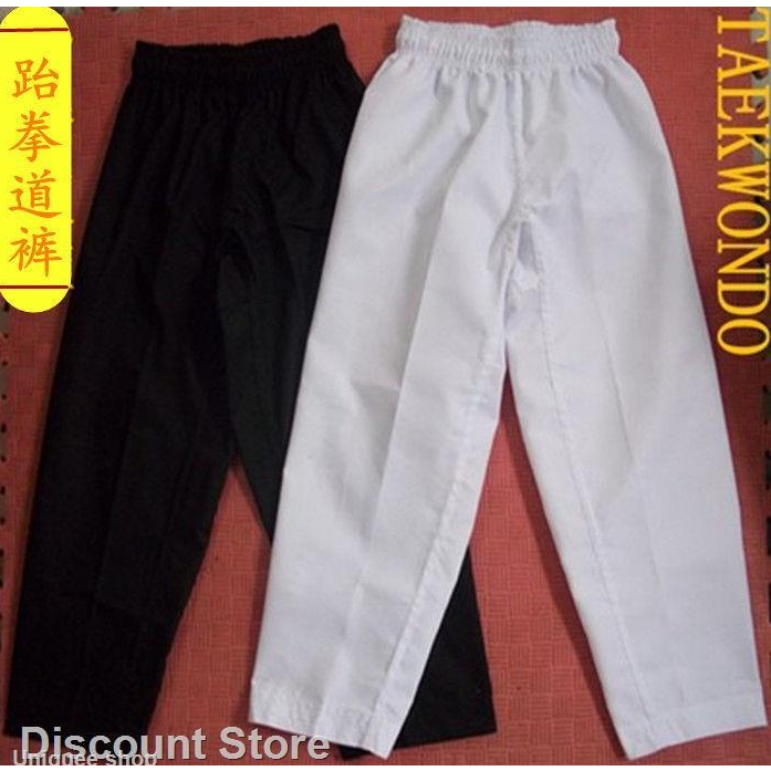 Striped Fabric Taekwondo Pants White Pants Black Pants Nunchucks Wing ...