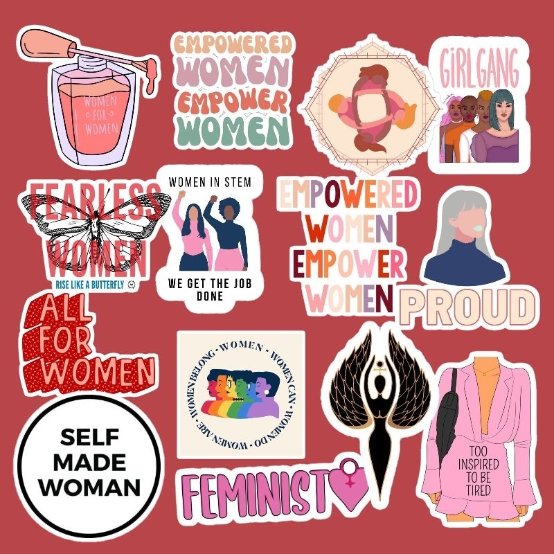 Women Empowerment Stickers | Vinyl Matte Laminated Waterproof and ...