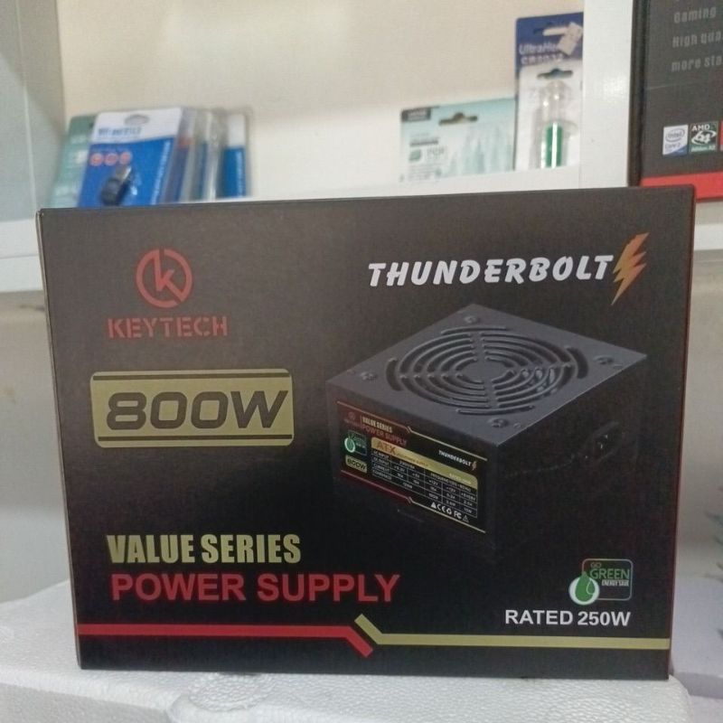 Keytech Thunderbolt 800watts Power Supply | Shopee Philippines
