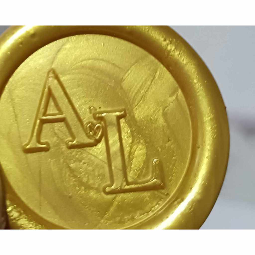 INITIALS WAX SEALS for wedding customized letters with flowers 1pc ...