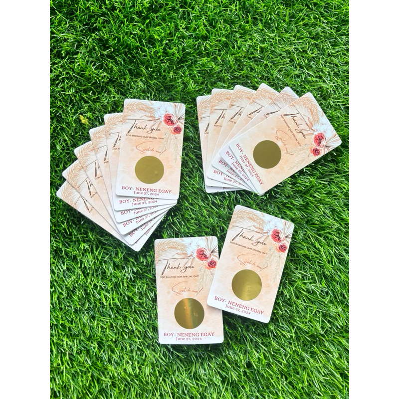 Personalized Scratch Cards | Shopee Philippines