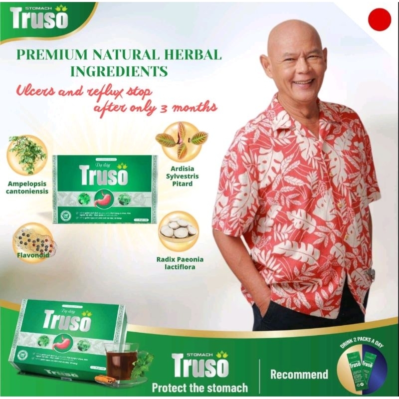 (1BOX 20sachet) TRUSO Stomach reduces epigastric ulcers,acid reflux ...