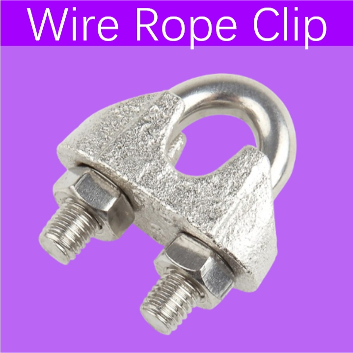 Mago 20mm-24mm Galvanized Wire Rope Clip Regular Wire Rope Clamp U ...