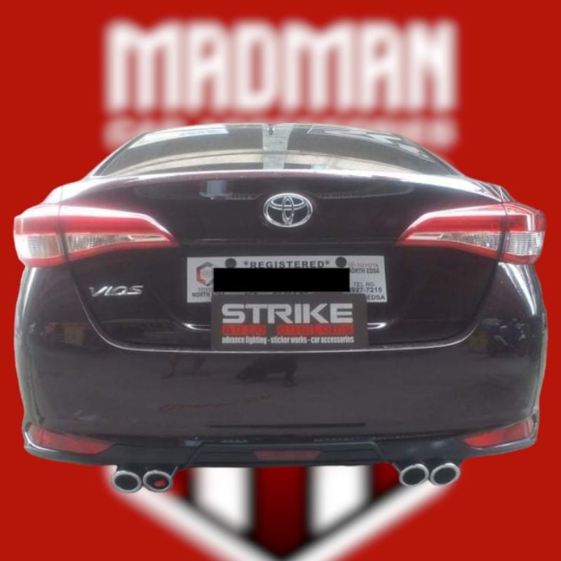 Toyota Vios 2018 to 2024 Rear Diffuser | Shopee Philippines