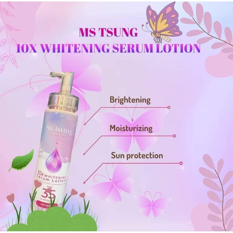 Ms. Tsung 10X Whitening Serum Lotion 250ml Advanced Skin Whitening and ...
