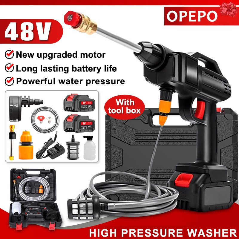 Pressure Washer Portable Wireless High Pressure Car Washer Rechargeable Battery Car Wash Machine ...