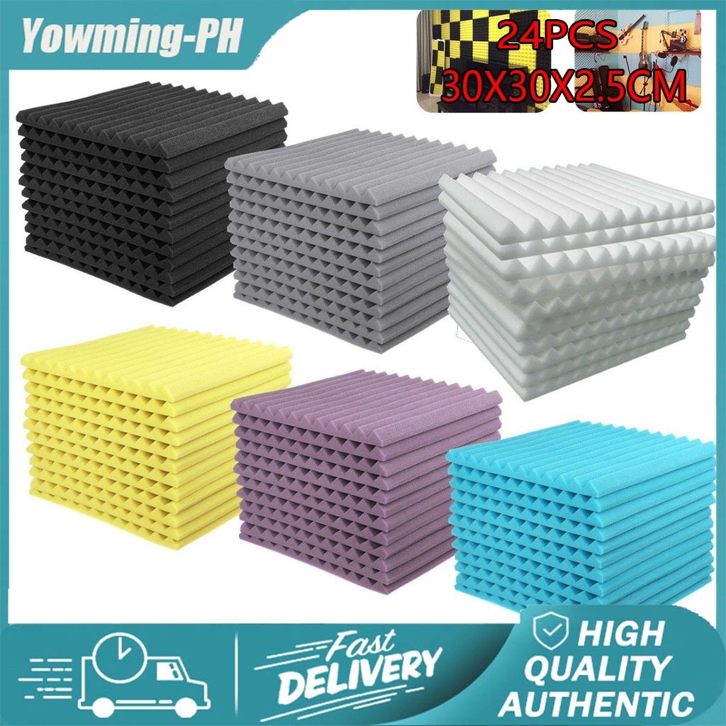 High Density 30x30x2.5cm 7 Colors Soundproofing Foam SoundProof Foam ...