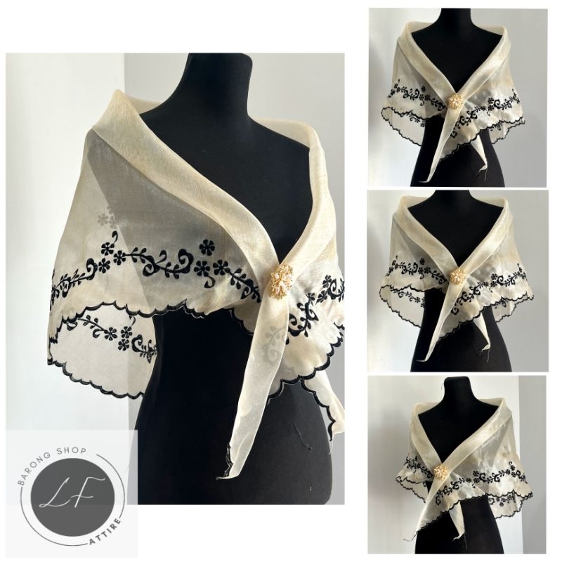 Modern Alampay Embroidery Design with brooch | Shopee Philippines