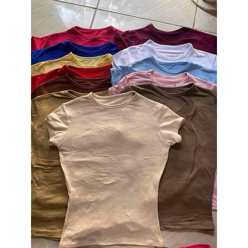 NINE9 DOUBLE LINING BASIC TOP | Shopee Philippines