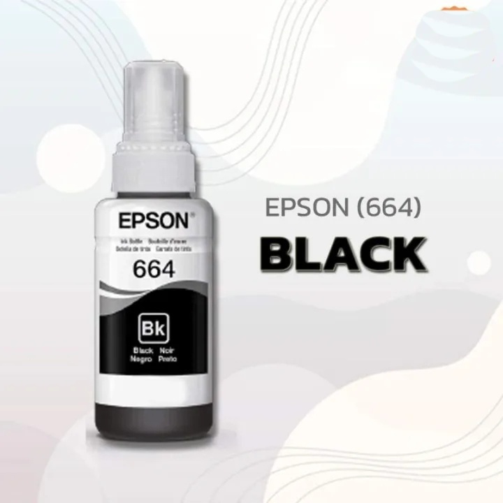 100% Original Epson 664 Ink Pigment Ink Printer Ink Black Ink L1300 ...