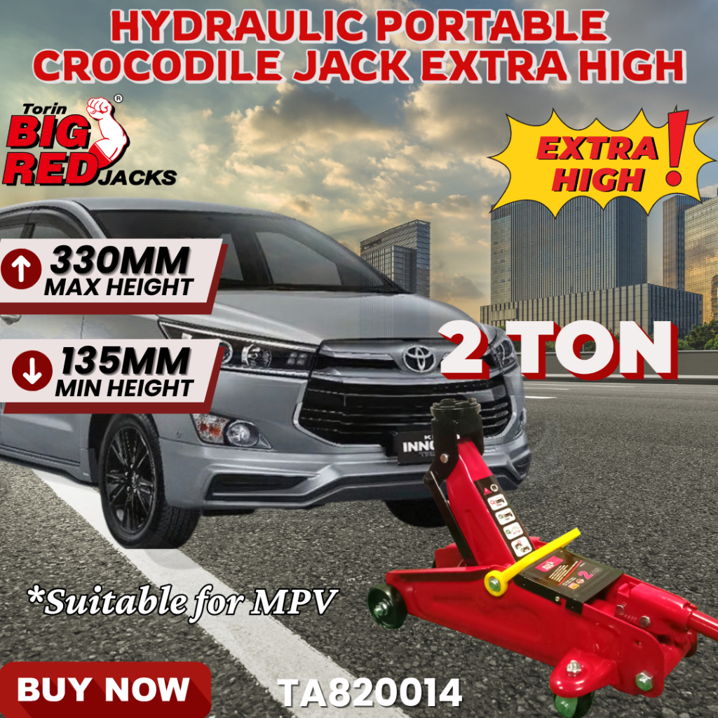 Big Red Portable Crocodile Jack Extra High (2 TON) | Shopee Philippines