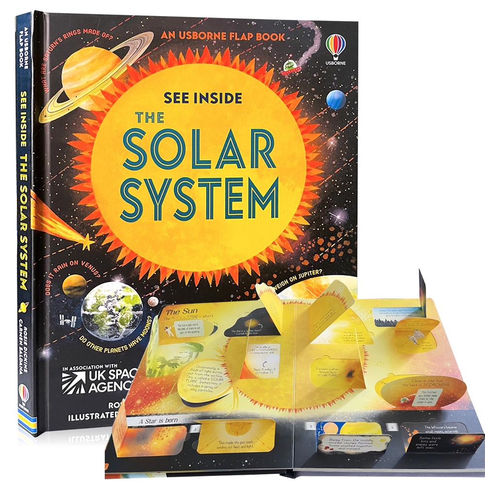 Usborne See inside the Solar System English Popular Science Educational ...