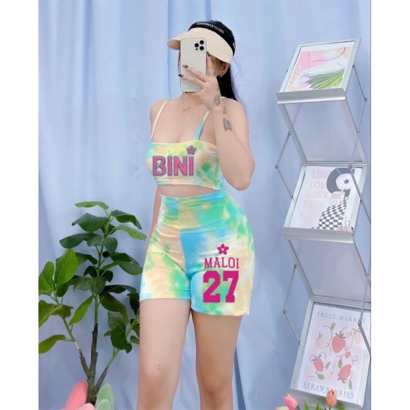 Tina Tie-dye highwaist short Terno | Shopee Philippines