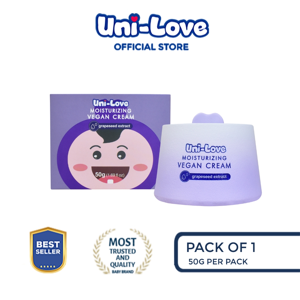 Uni-Love Moisturizing Vegan Cream (Grapeseed Extract) 50g Pack of 1 ...