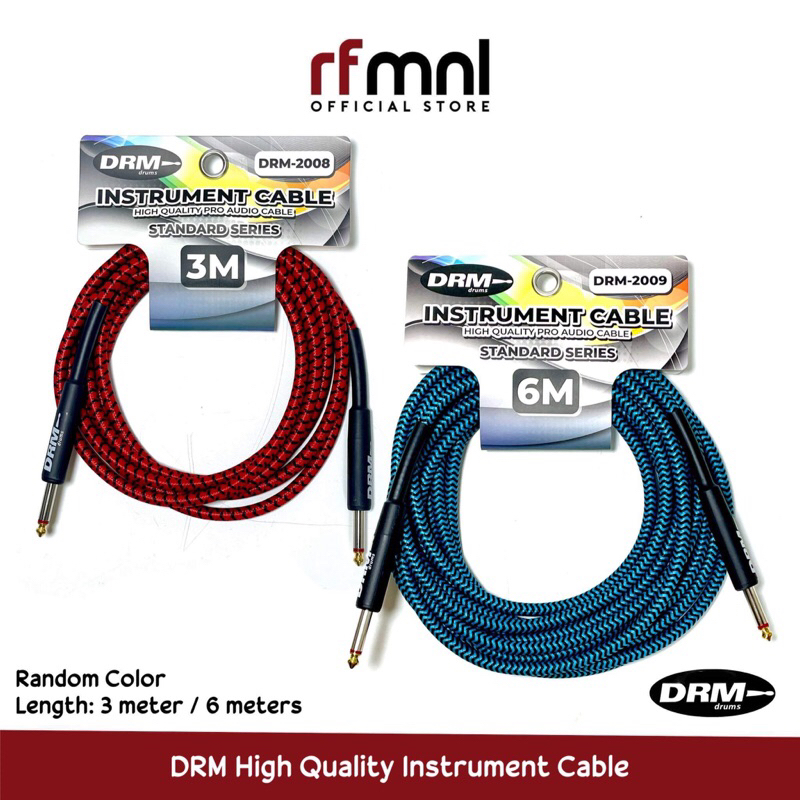 DRM High Quality Instrument/Guitar Cable 3M And 6M | Shopee Philippines