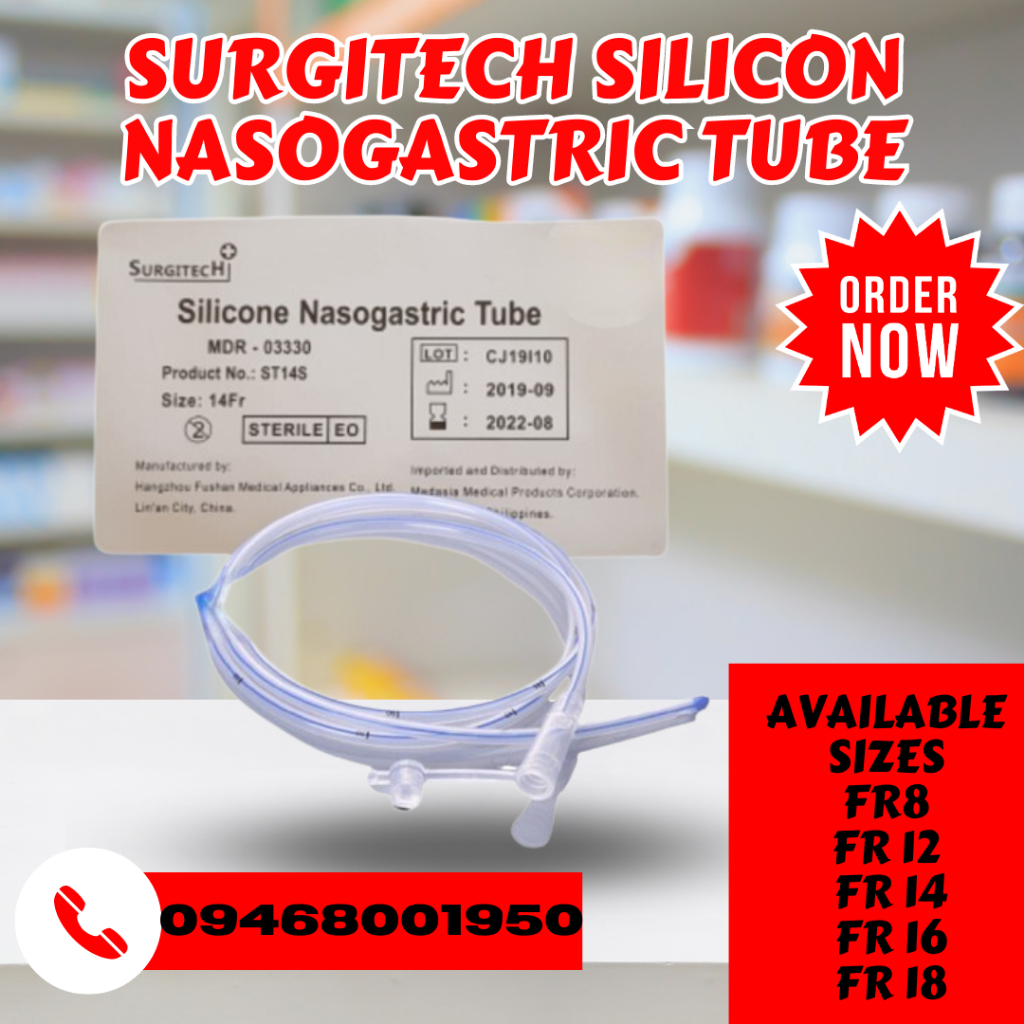 SURGITECH SILICONE NASOGASTRIC TUBE (NGT) | Shopee Philippines