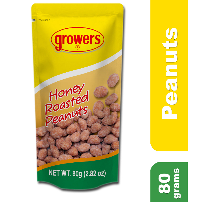 GROWERS Honey Roasted Peanuts 80g | Shopee Philippines