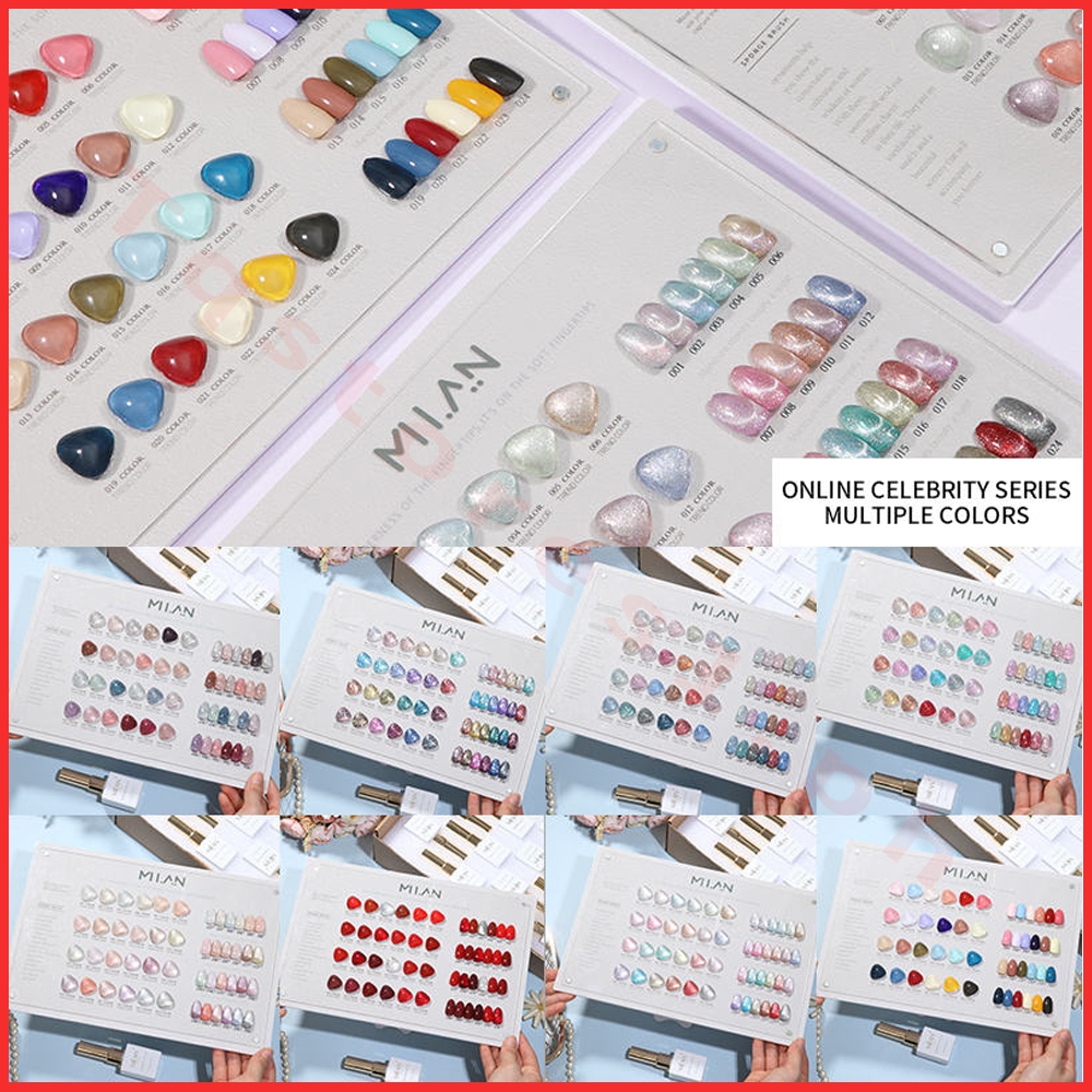 TQ 15ml 24 color Nail Art Crystal Diamond Powder Gel Nail Polish Set ...