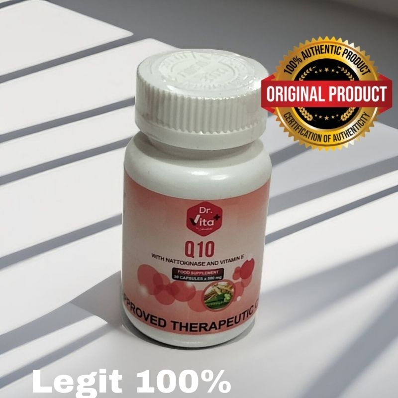 ORIGINAL DR. VITA Q10 WITH NATTOKINASE AND VITAMIN E (30 Capsules) | Shopee Philippines