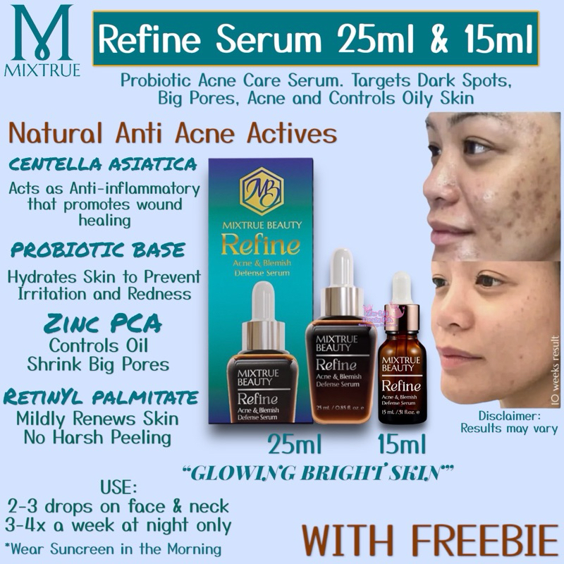 Mixtrue Beauty Refine Acne & Blemish Defense Serum 25ml and 15ml ...