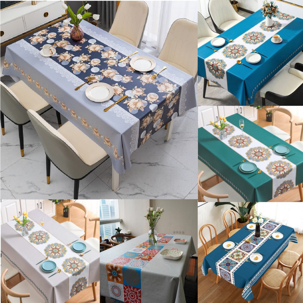 Table Cloth Cover Table Mantle Waterproof Dining Table Cloth For Table ...