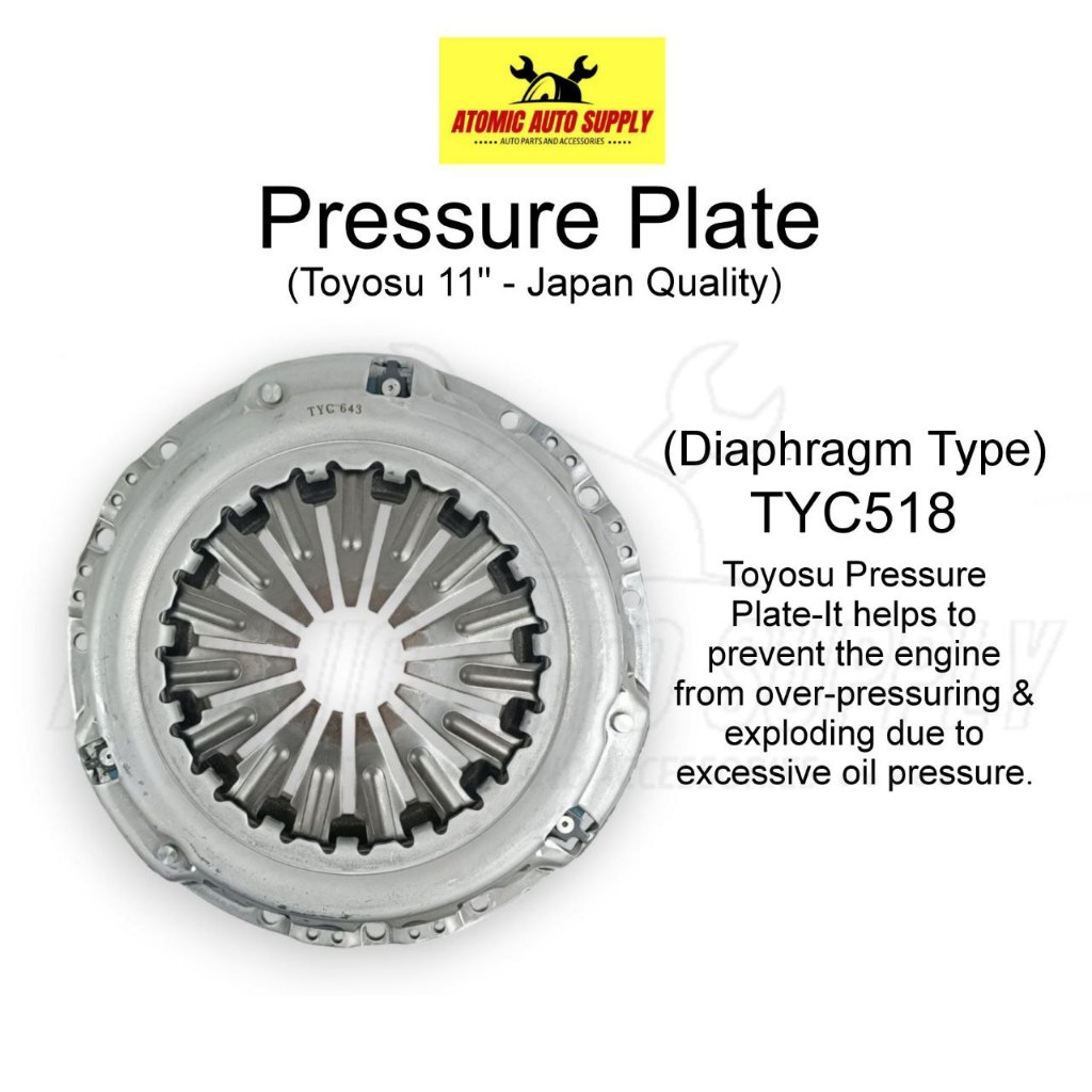 TOYOSU CLUTCH PRESSURE PLATE (TYC518 11" ) - 275MM PITCH CIRCLE ...